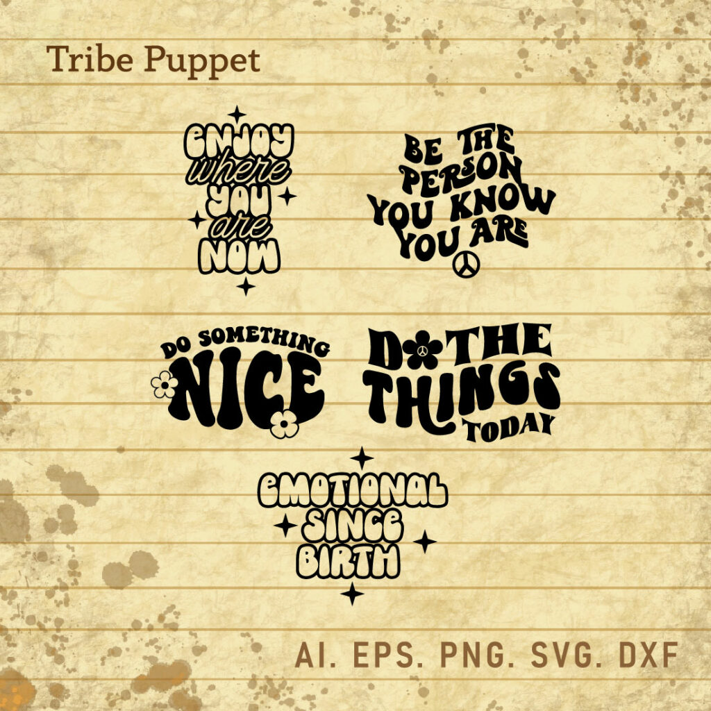 5 Aesthetic Typography Bundle - MasterBundles