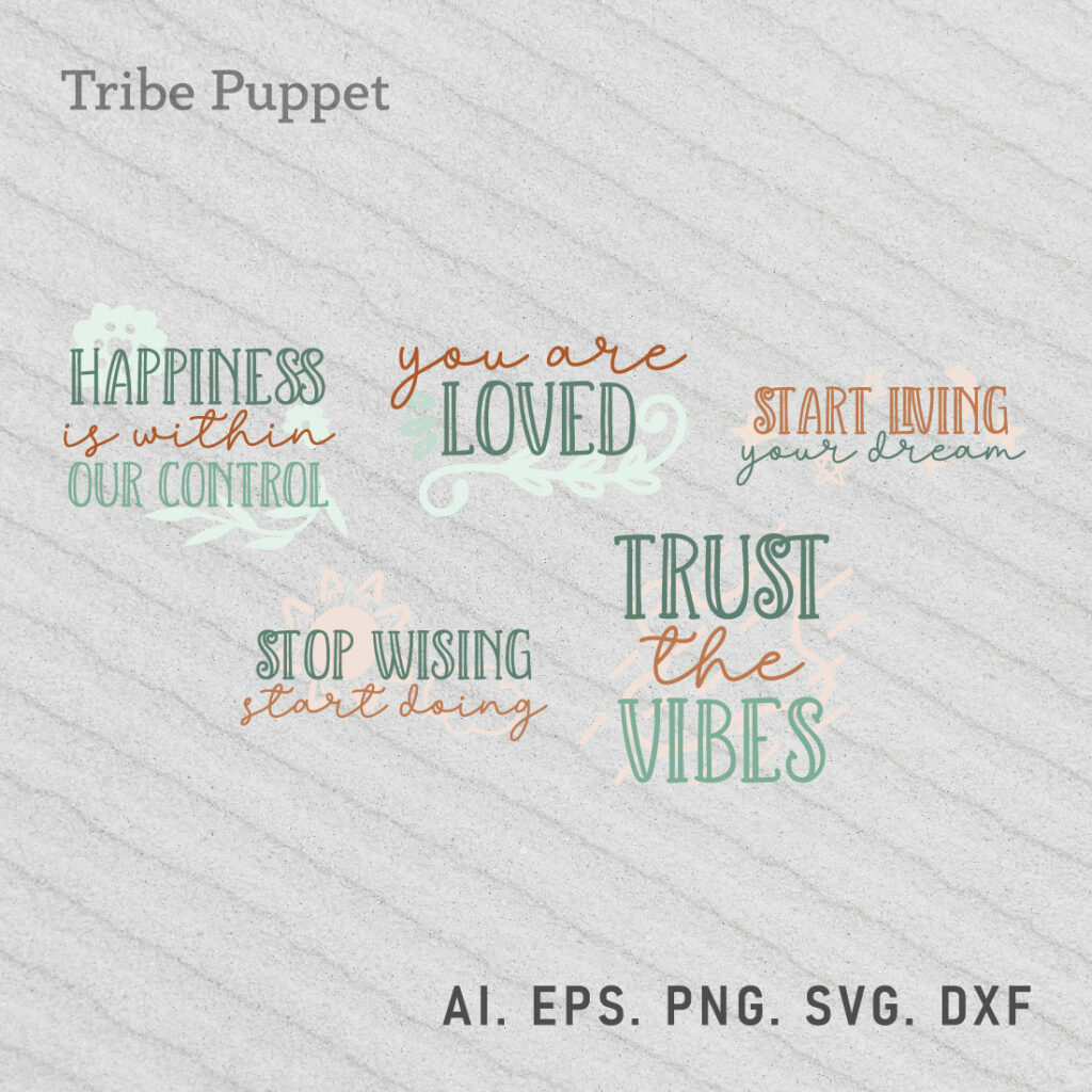 5 Beautiful Boho Quotes - MasterBundles