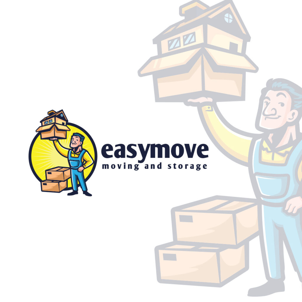 Easy Move - Moving Service Logo Design - MasterBundles
