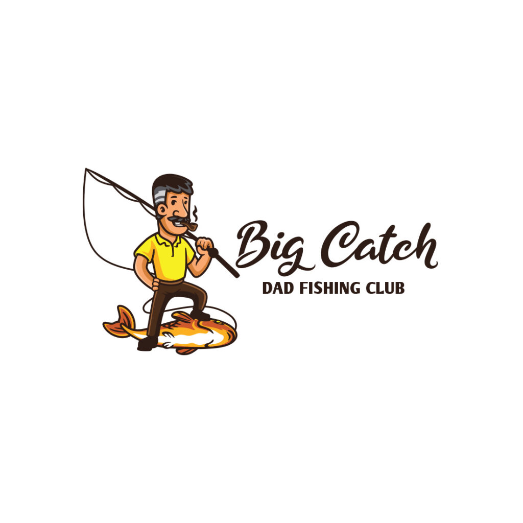 Dad Fishing Club Logo - MasterBundles