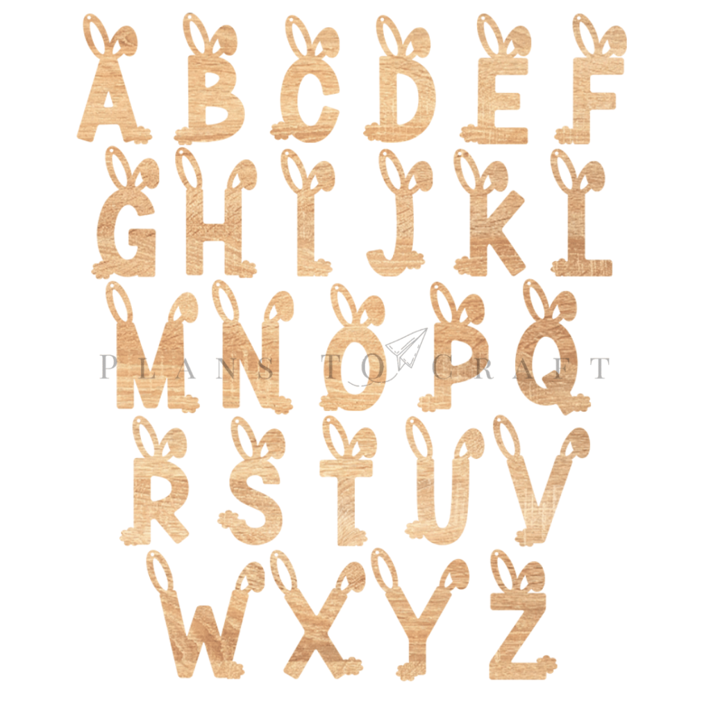 Bundle Easter 26 Alphabet Monogram - MasterBundles