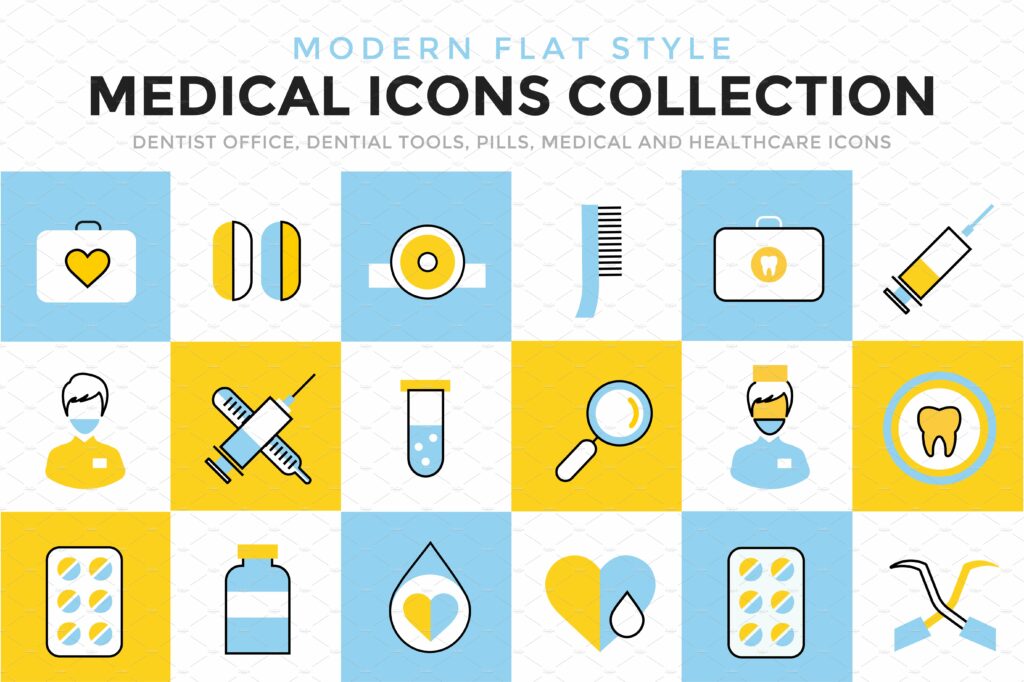 Medicine vector icons set – MasterBundles