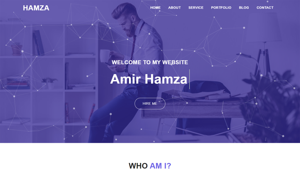Personal Website Portfolio HTML Template - MasterBundles