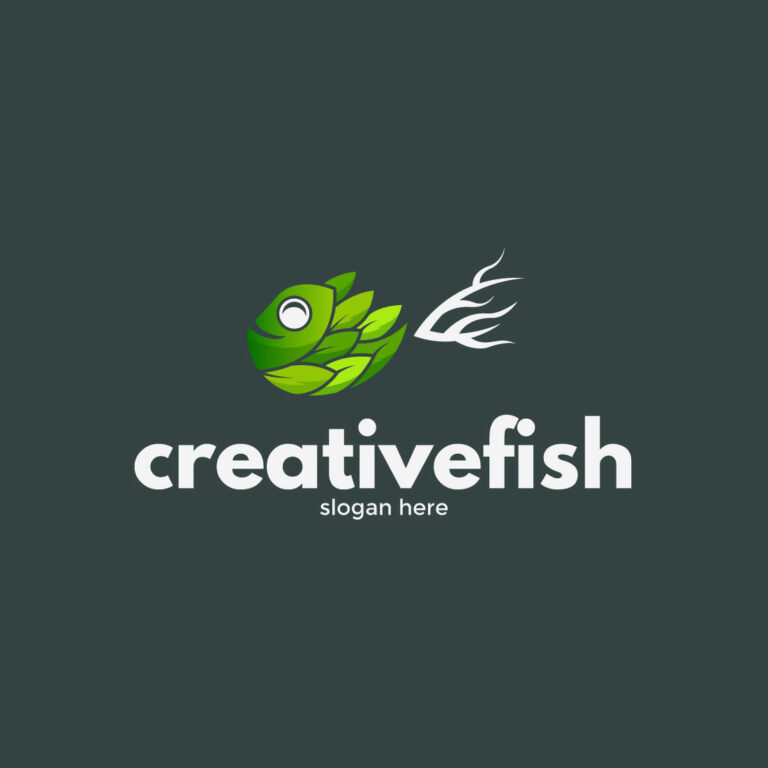 creative fish logo design - MasterBundles