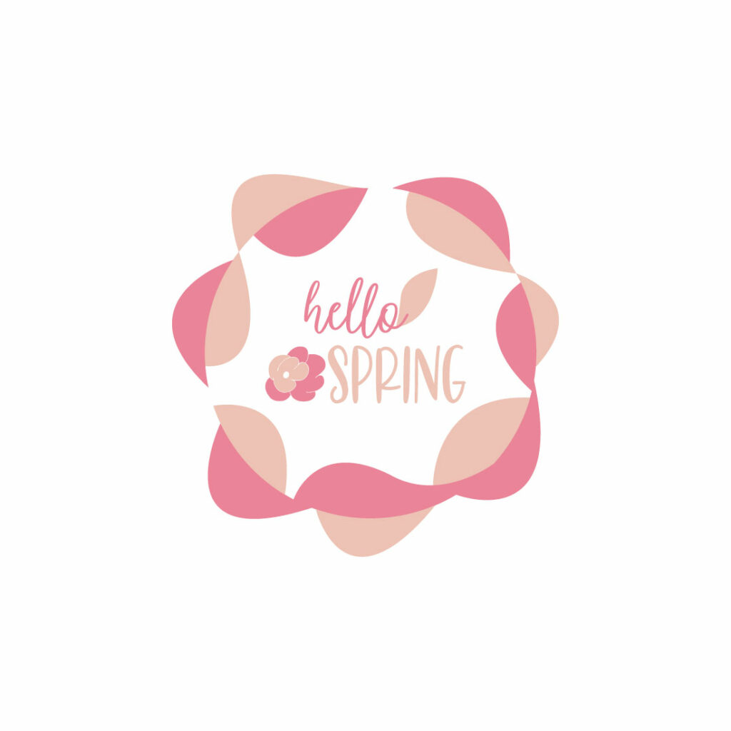 set of spring decorative collection vector design - MasterBundles