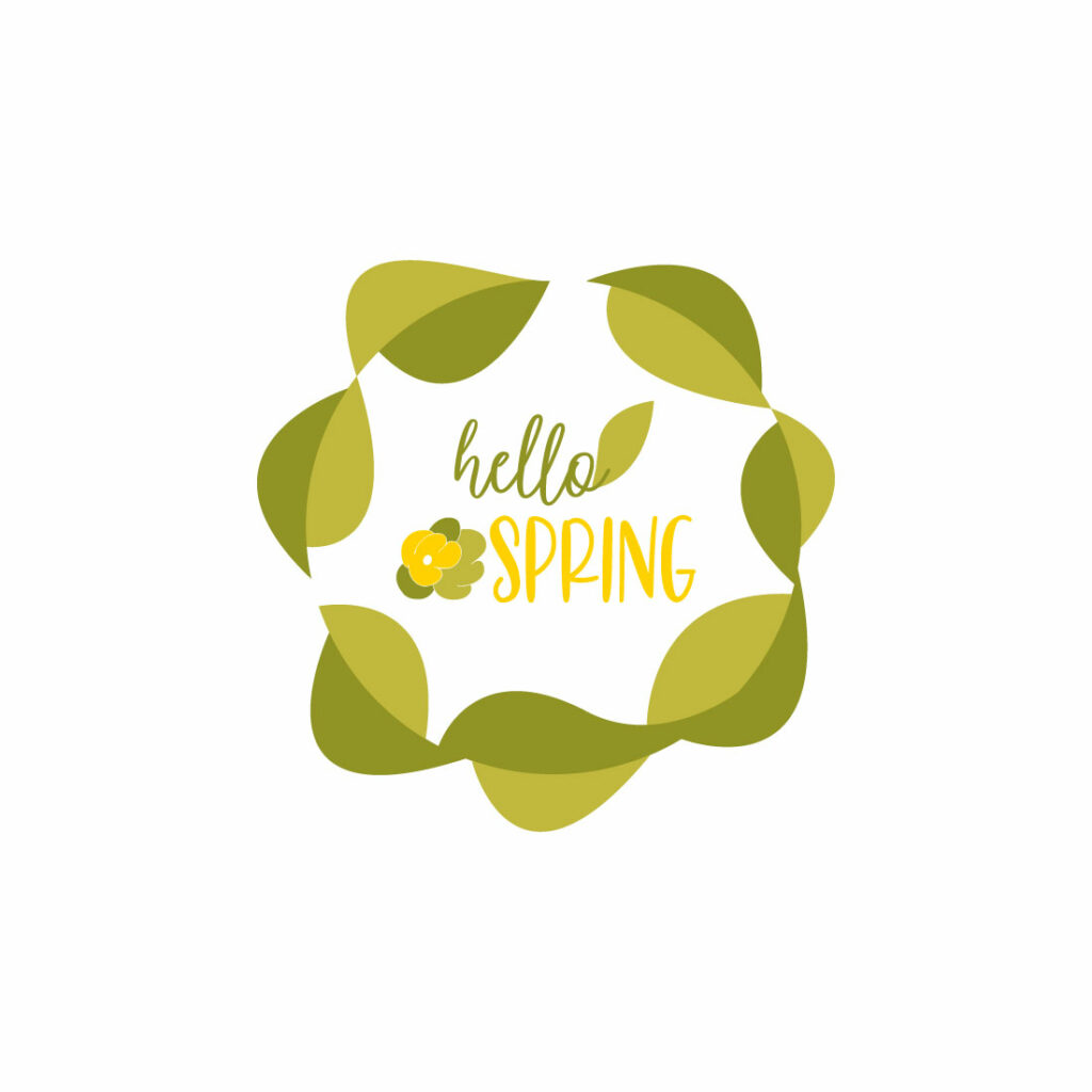 set of spring decorative collection vector design - MasterBundles