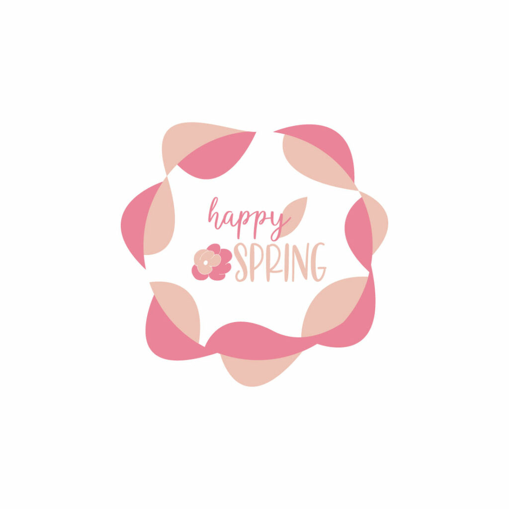 set of spring decorative collection vector design - MasterBundles