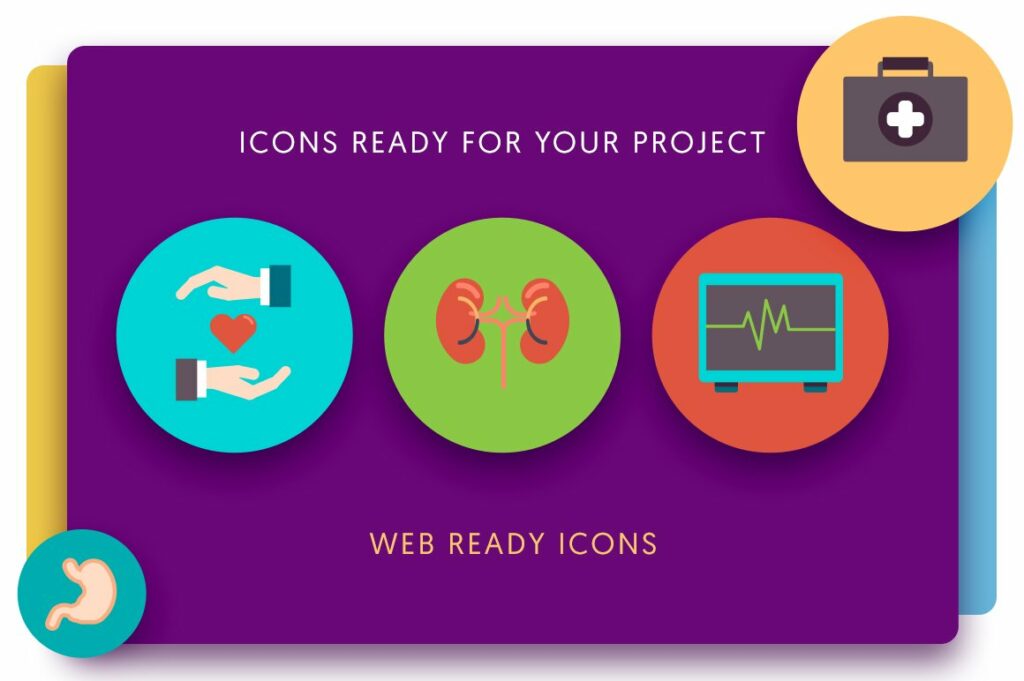 50 Medical Flat Icons – MasterBundles