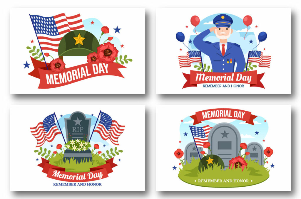 17 Memorial Day Vector Illustration - MasterBundles