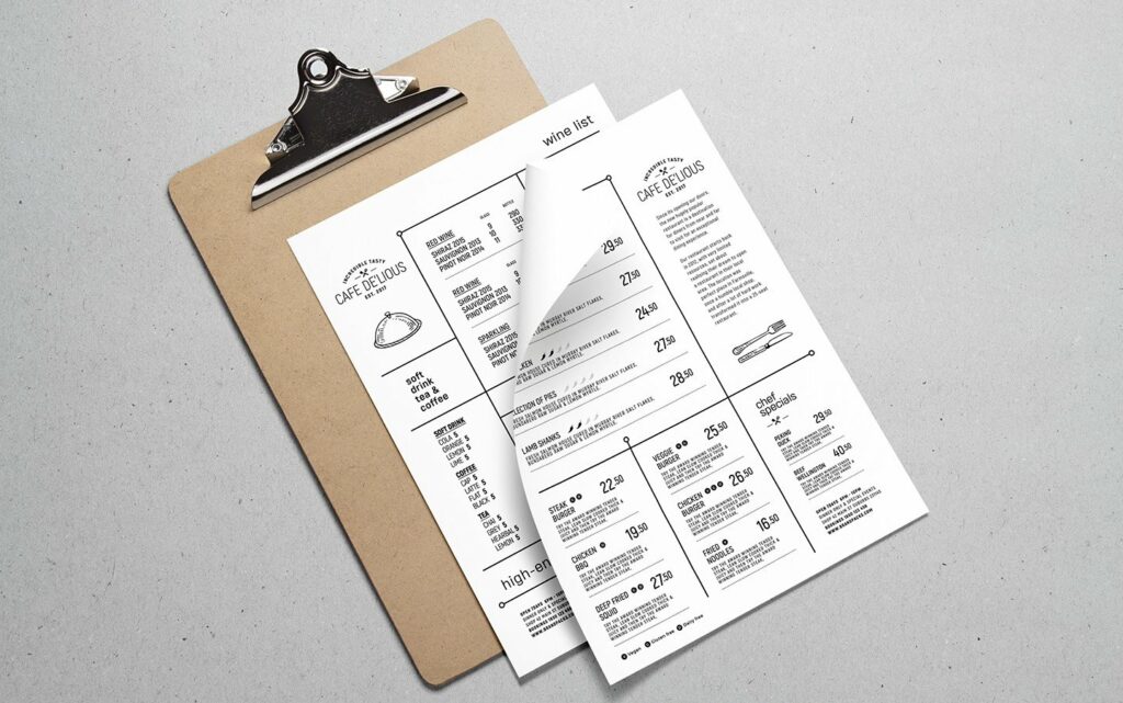 Simple Menu Template – MasterBundles