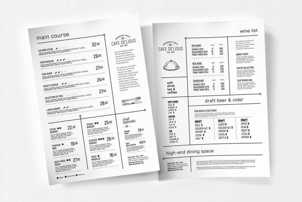 Simple Menu Template – MasterBundles