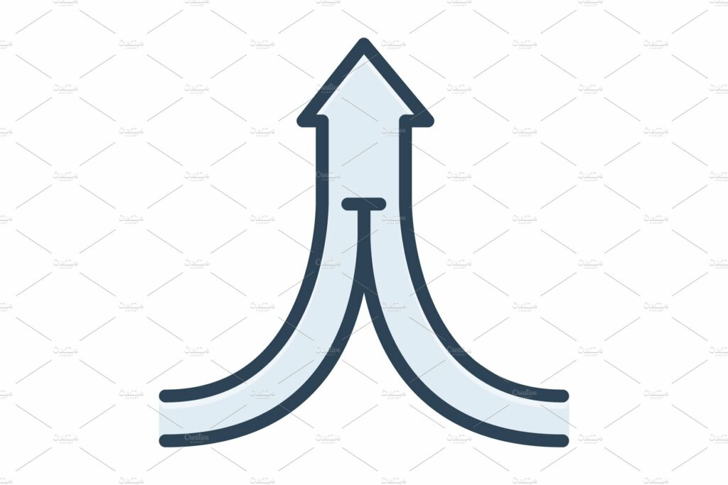 Merge road color icon – MasterBundles