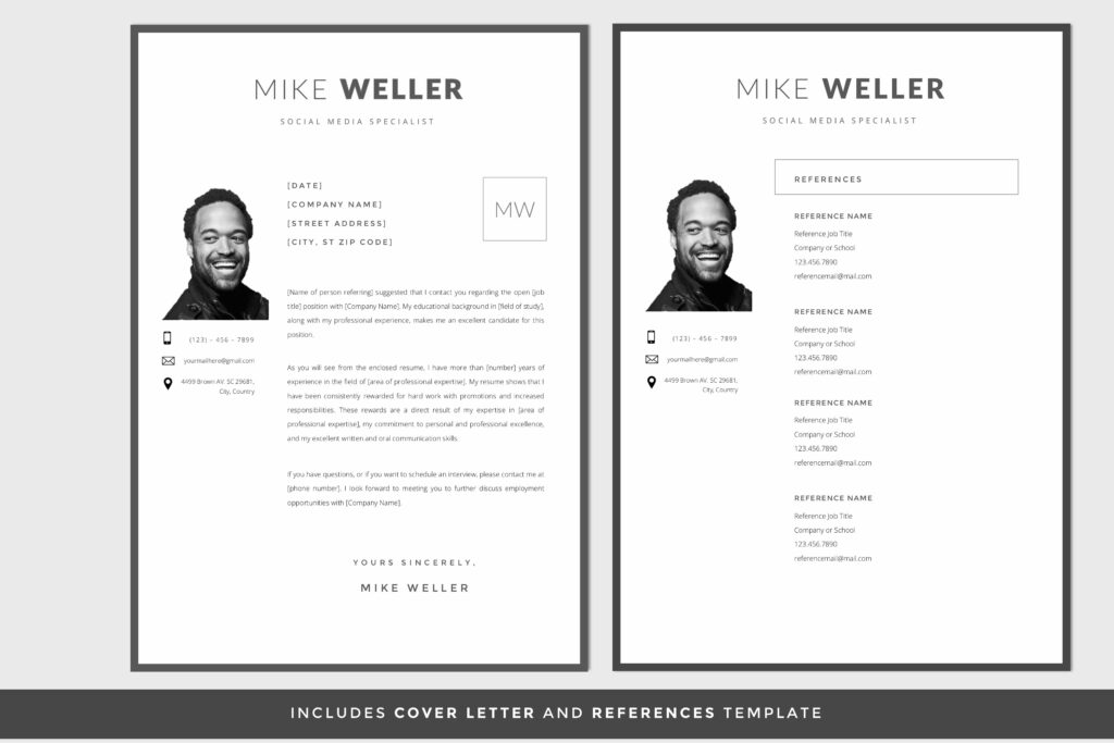 Resume Template WORD Classic CV – MasterBundles