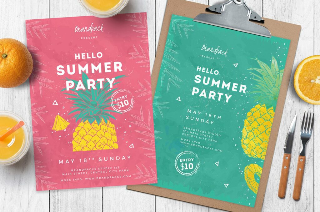 Minimal Summer Poster / Flyers – MasterBundles