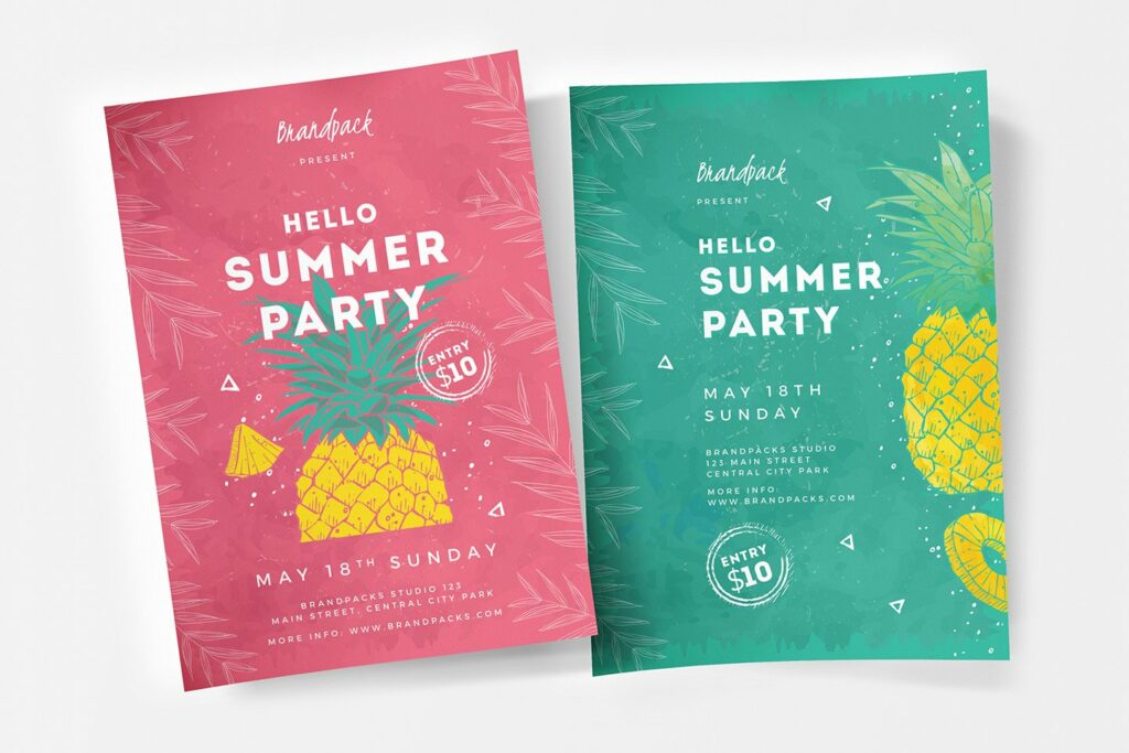Minimal Summer Poster / Flyers – MasterBundles