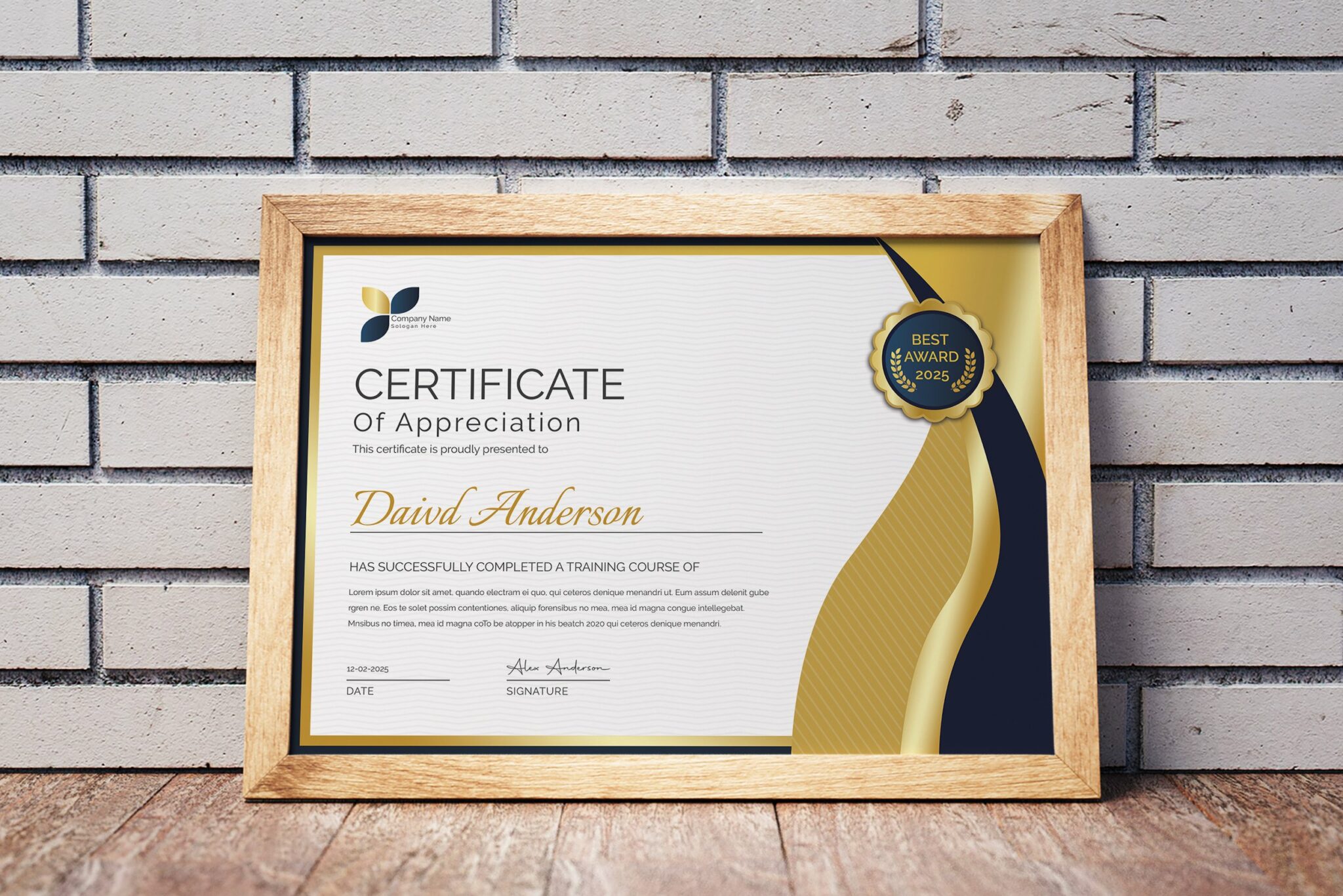 Certificate Template – MasterBundles