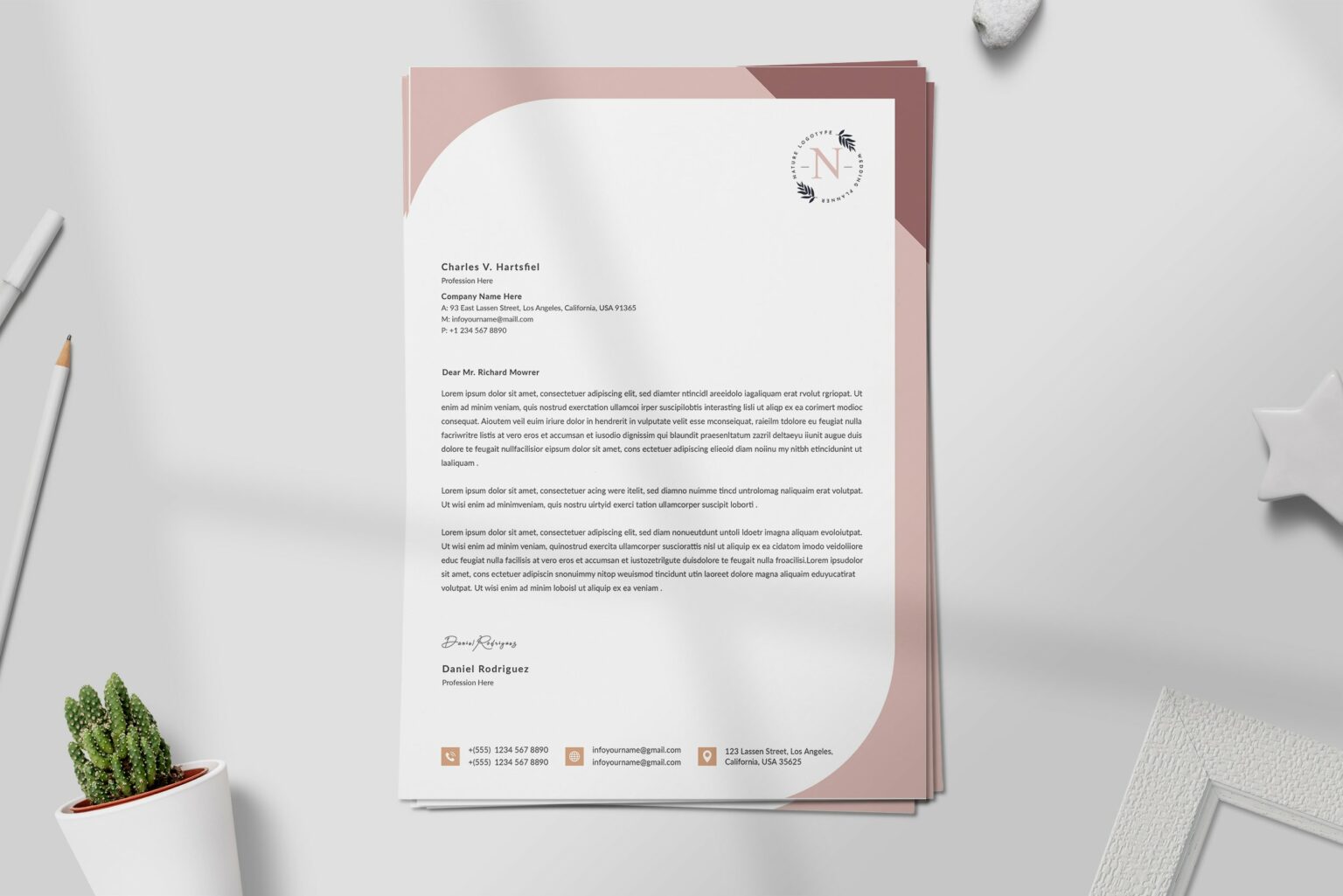 Letterhead Template Word – MasterBundles