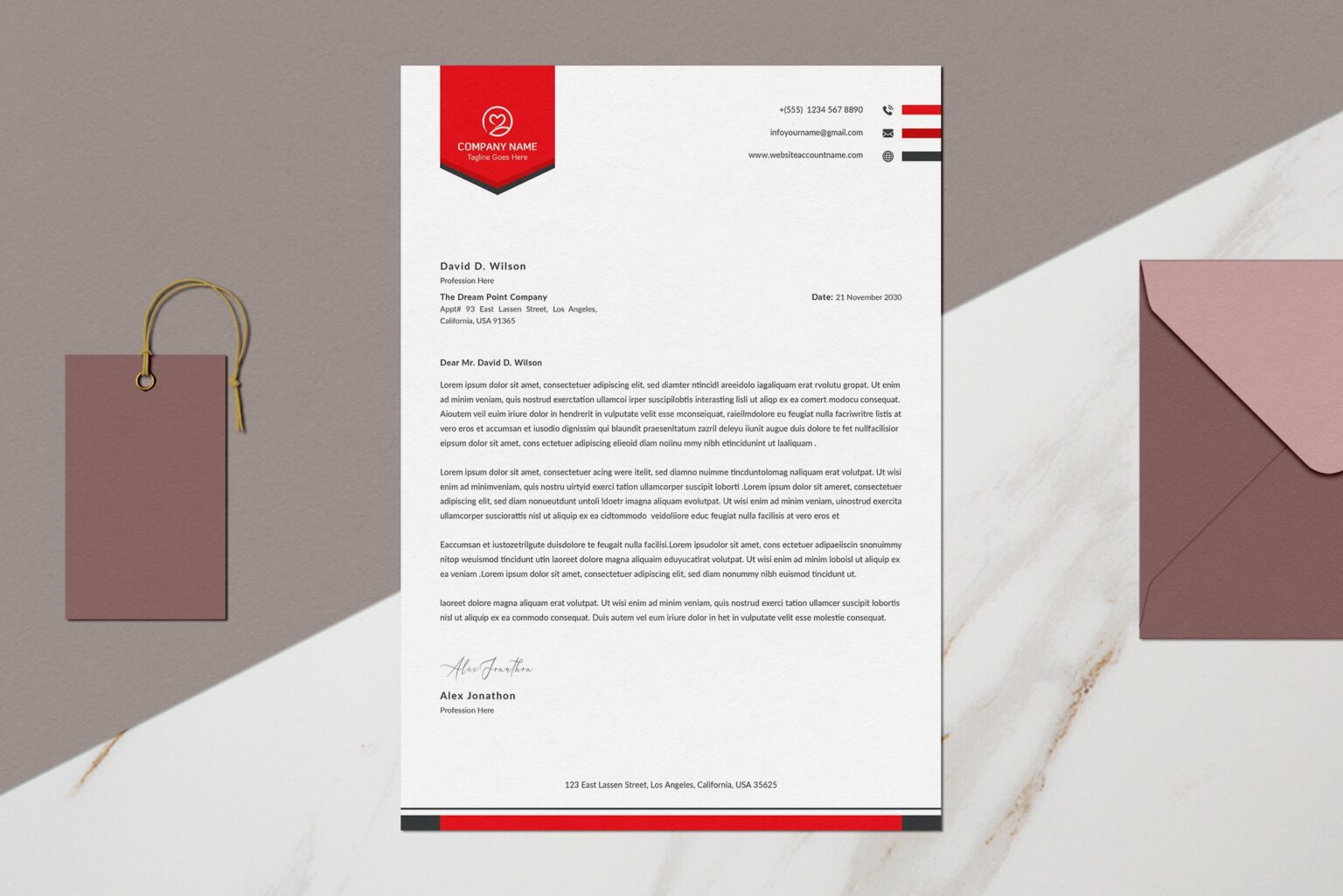 Letterhead Template – MasterBundles