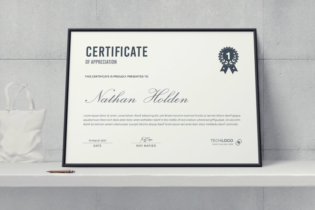 Clean Certificate Word – MasterBundles