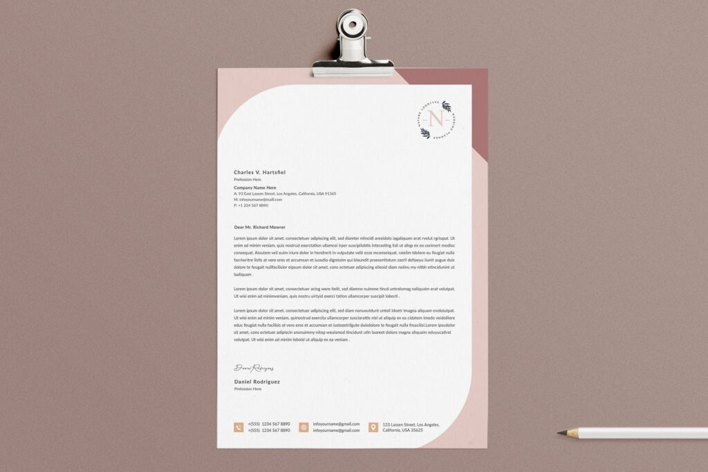 Letterhead Template Word – MasterBundles