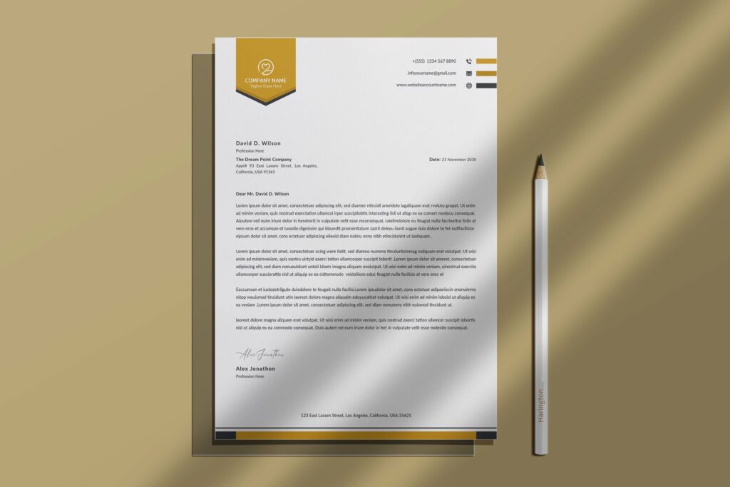 Letterhead Template – MasterBundles