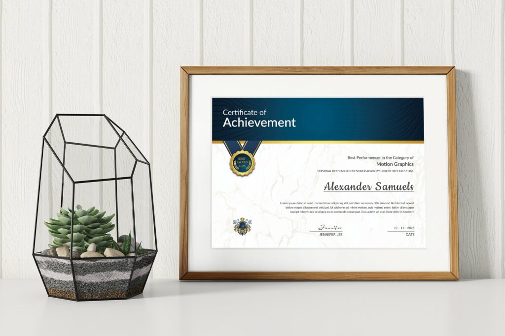 Award Certificate Template – MasterBundles