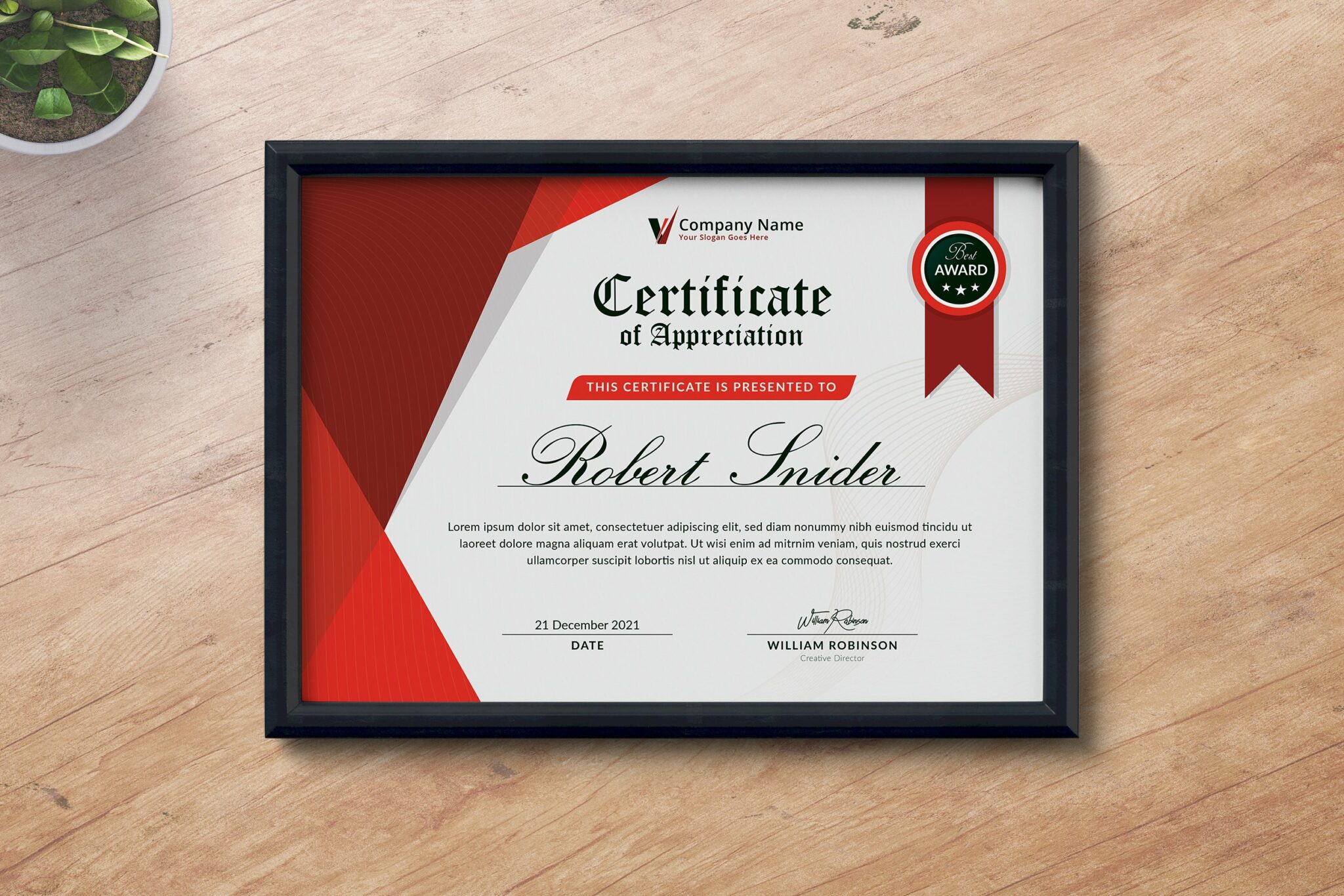 Certificate Word Template – MasterBundles