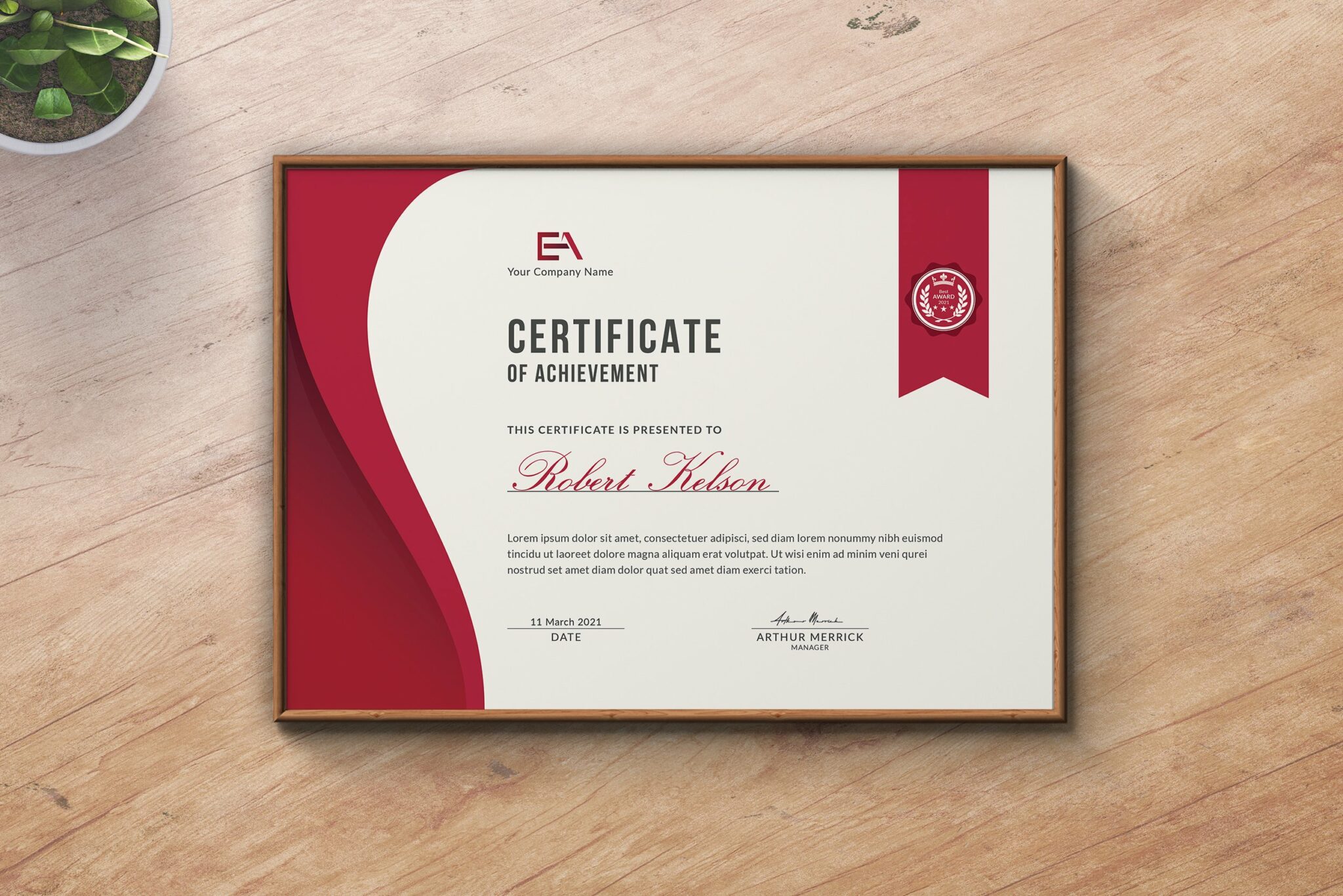 Certificate of Achievement Template – MasterBundles