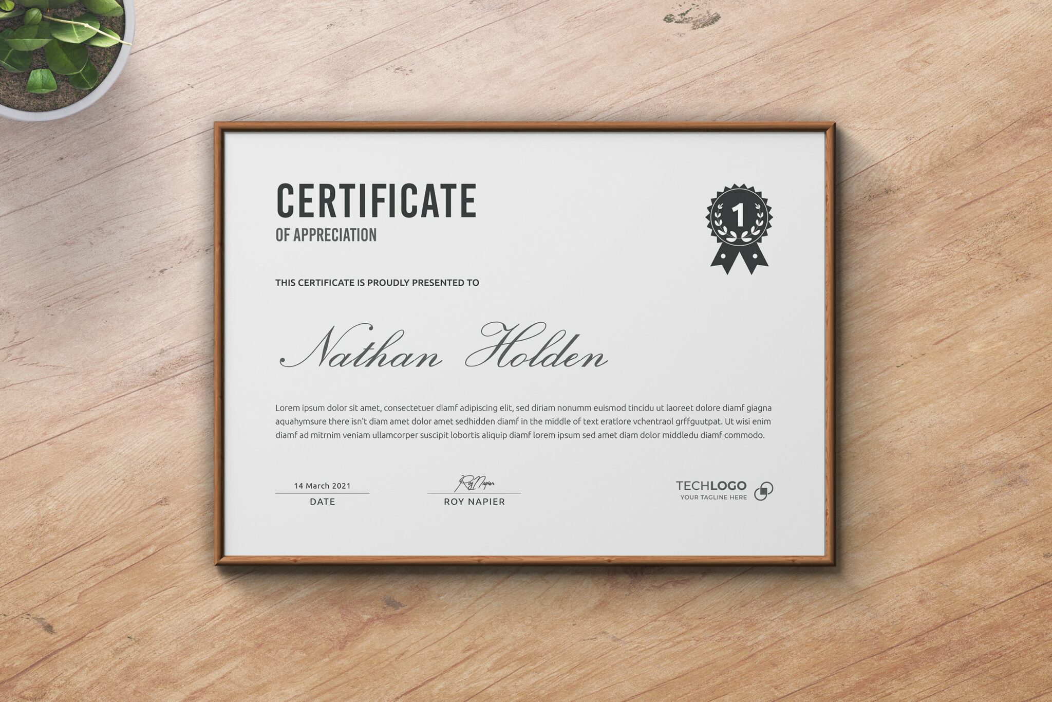 Clean Certificate Word – MasterBundles
