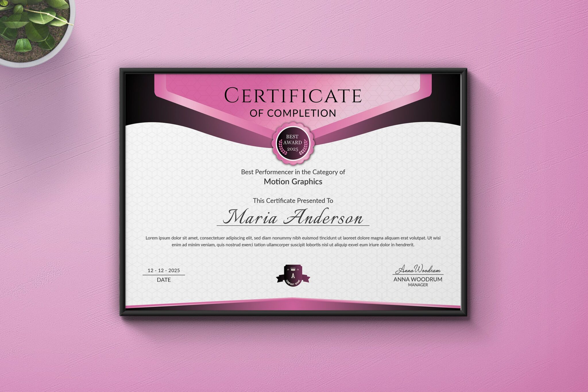 Certificate of Completion Template – MasterBundles