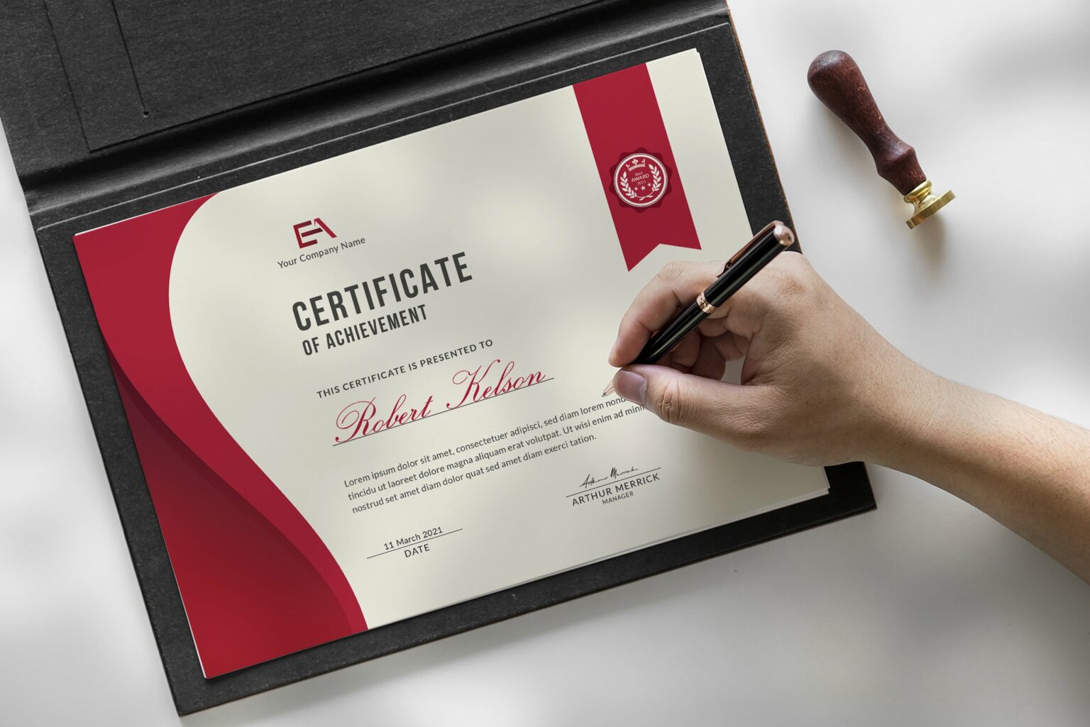 Certificate of Achievement Template – MasterBundles