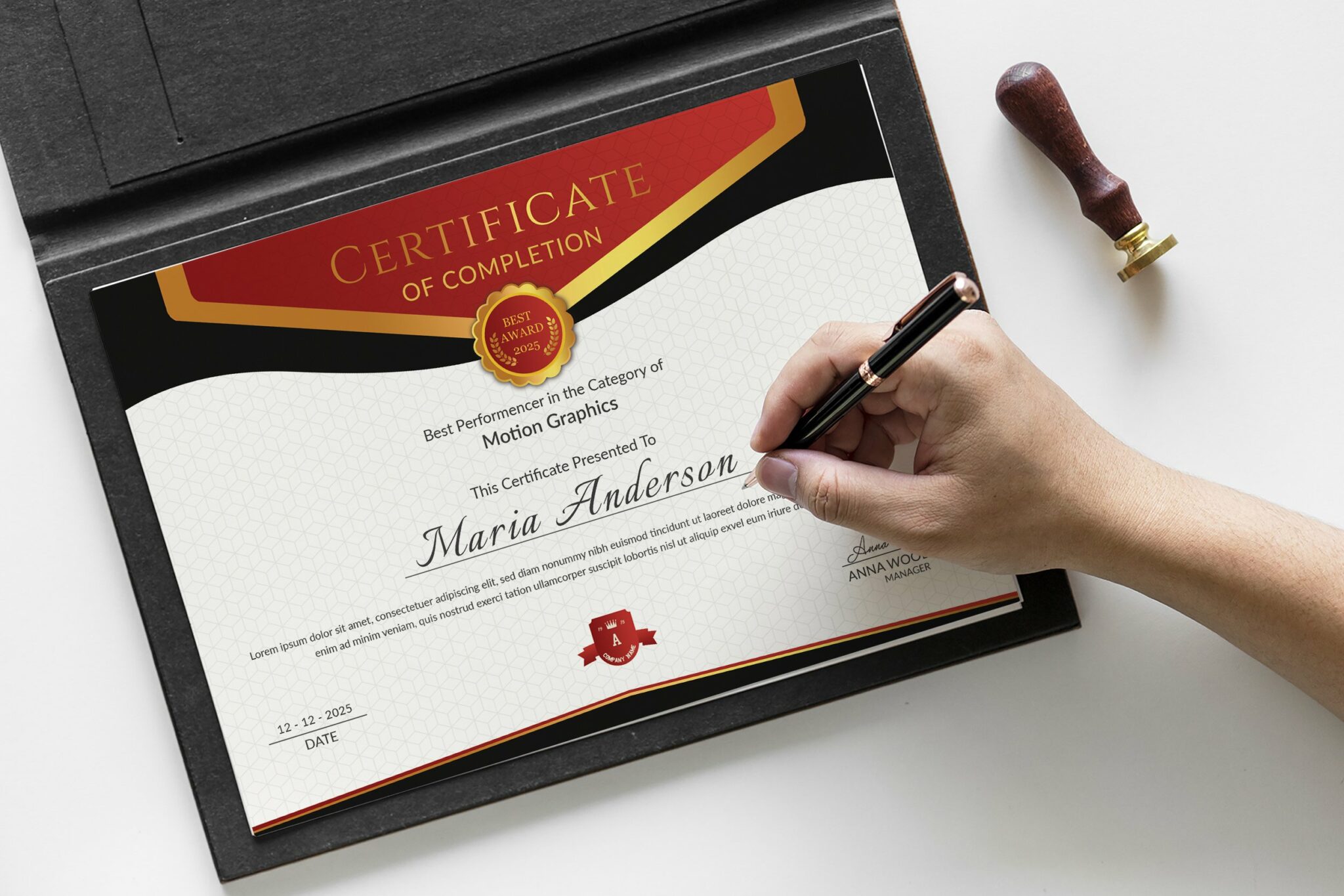 Certificate of Completion Template – MasterBundles