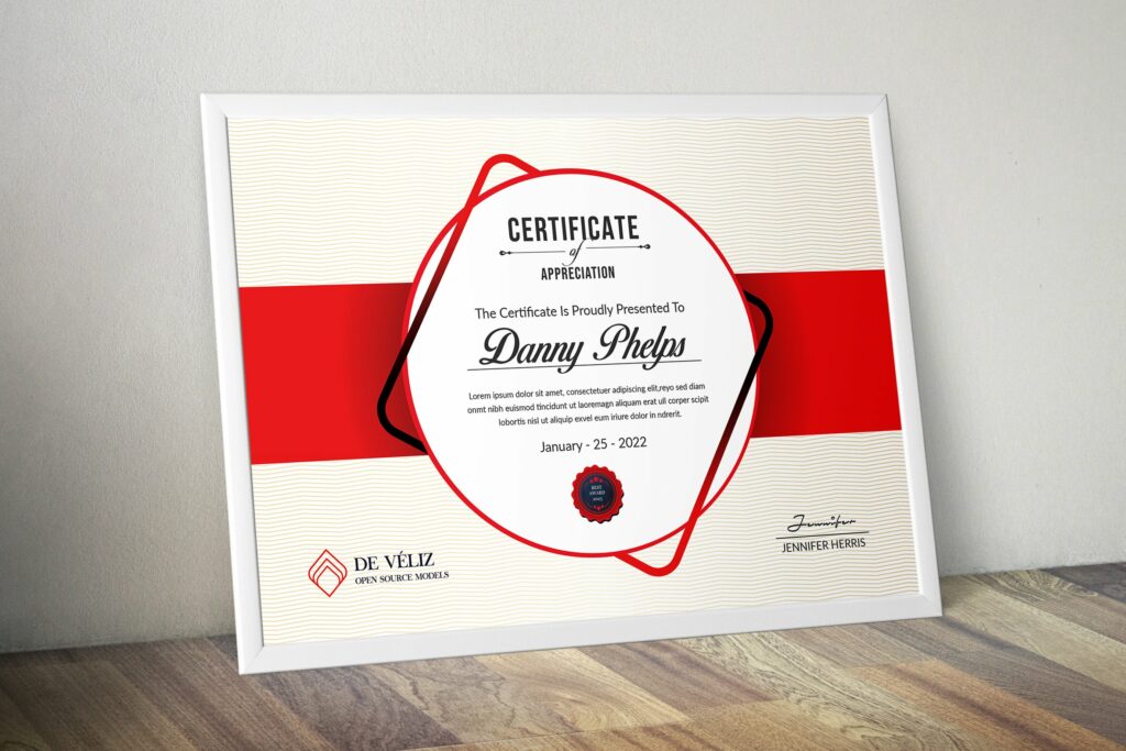 Landscape Certificate Template – MasterBundles