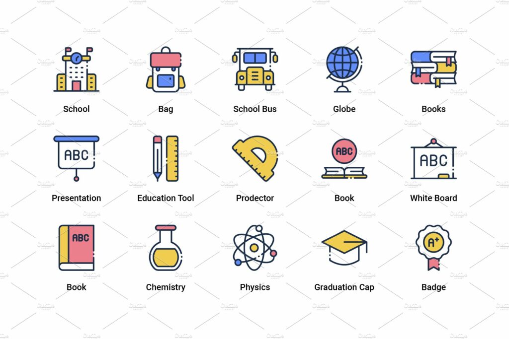 Education Filled Outline Icon – MasterBundles