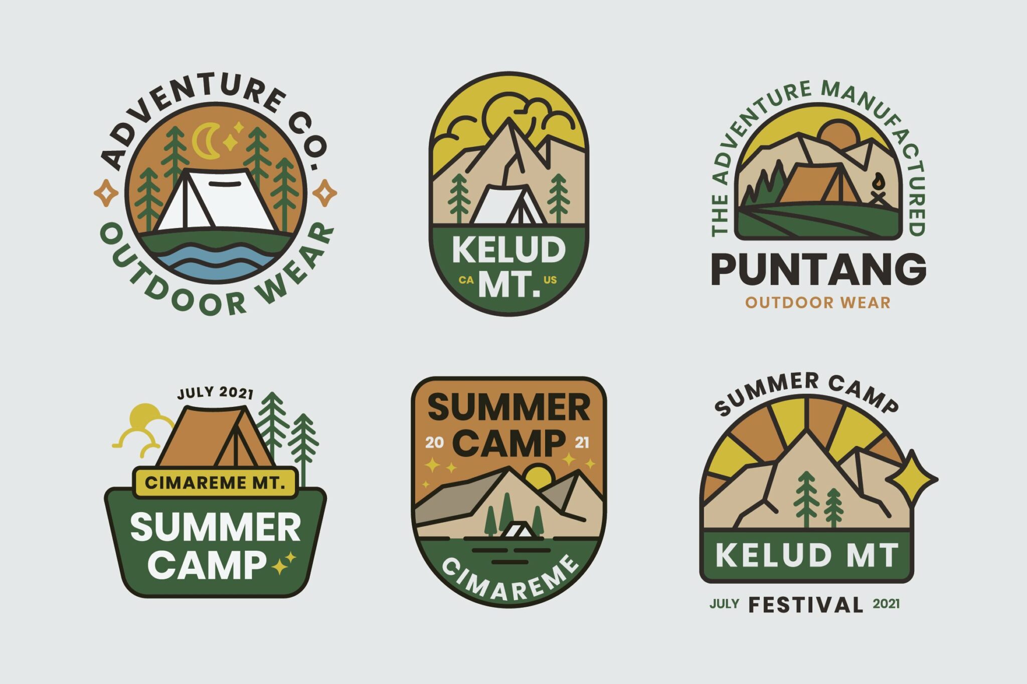 6 Boy Scout Retro Summer Camp Badges – MasterBundles