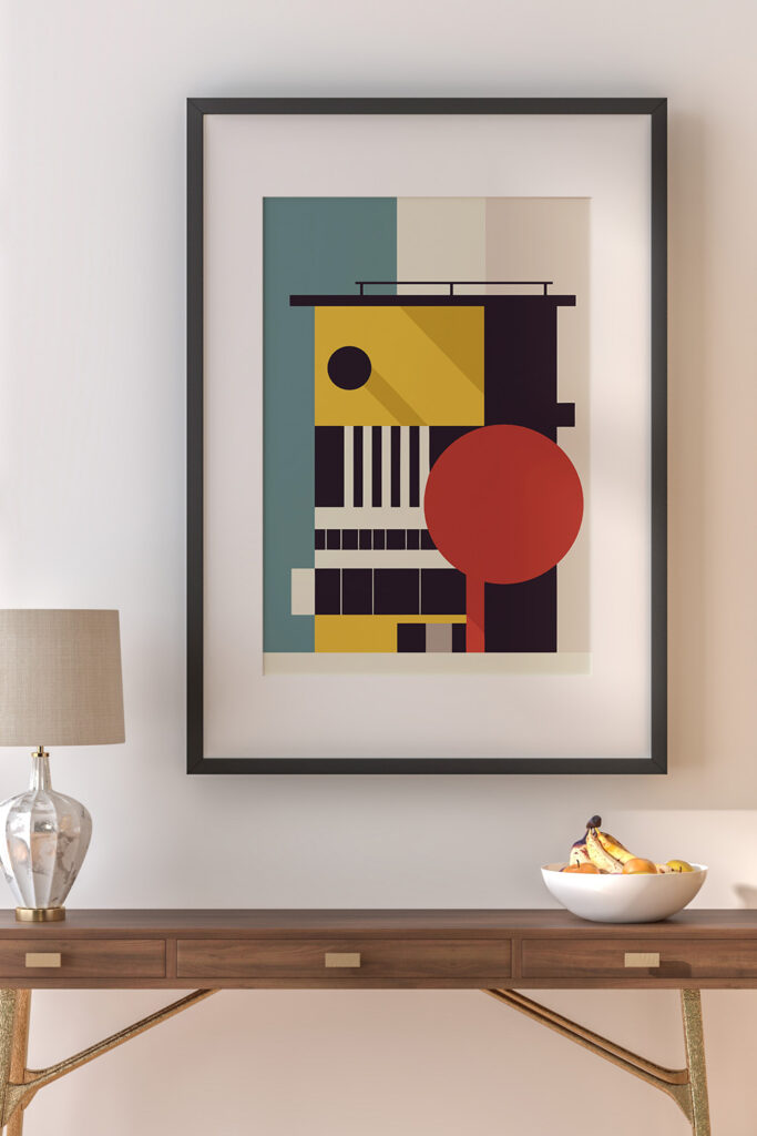 Bauhaus Building Art Print Poster - MasterBundles