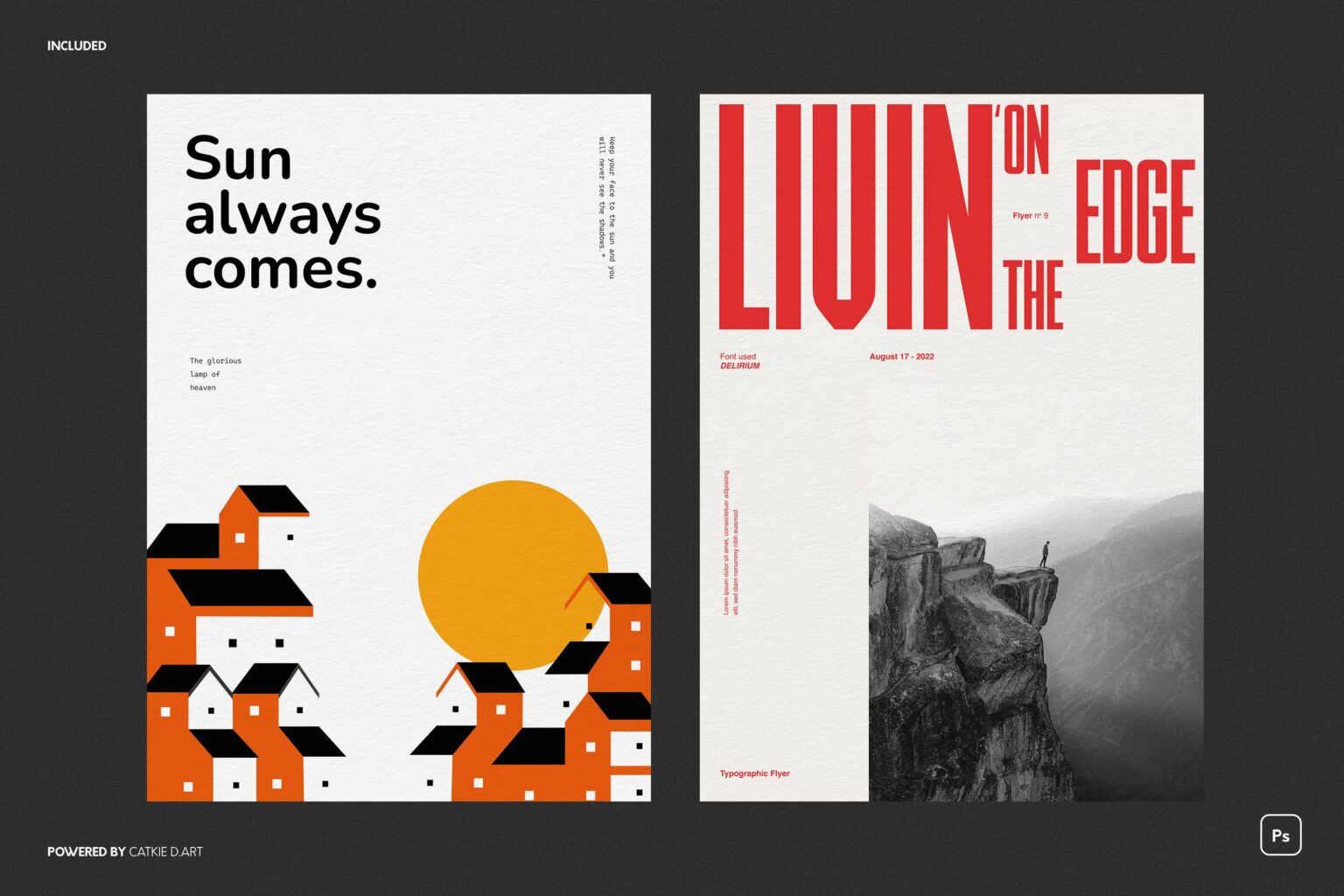 Typographic Flyer / Poster Bundle – MasterBundles