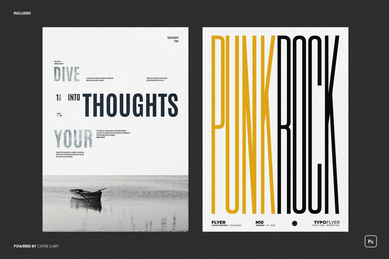 Typographic Flyer / Poster Bundle – MasterBundles