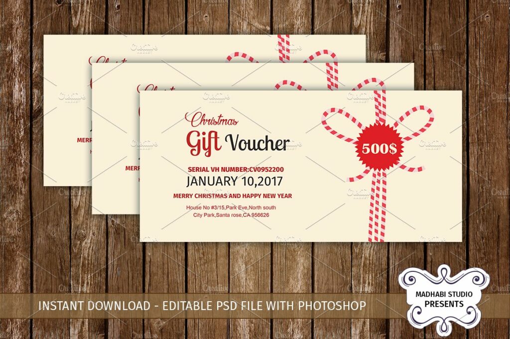 Multipurpose Gift Voucher Template – MasterBundles