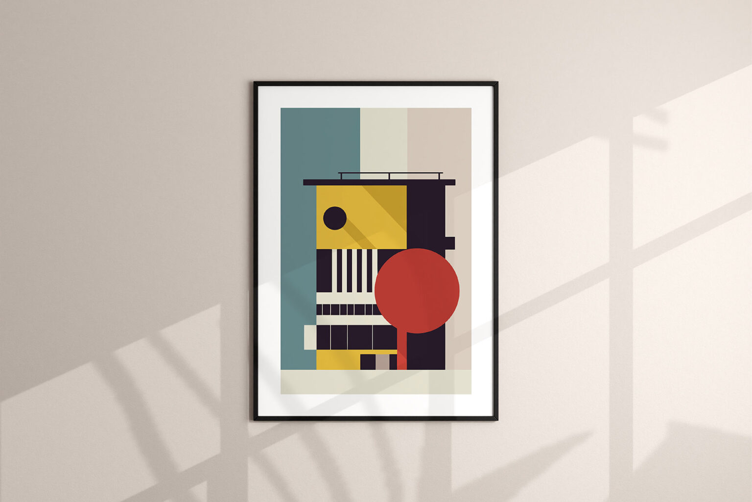 Bauhaus Building Art Print Poster - MasterBundles