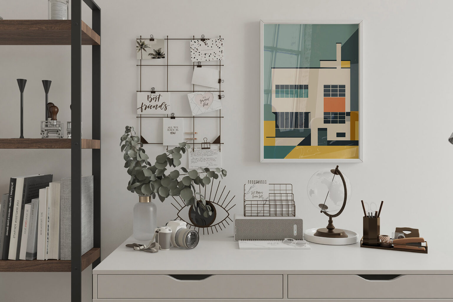 Bauhaus Building Art Print Poster - MasterBundles