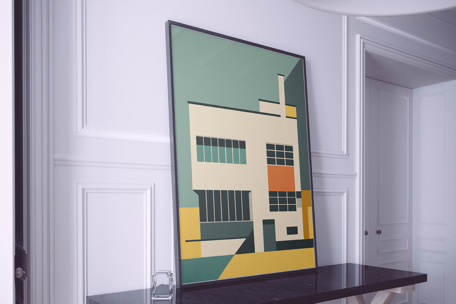Bauhaus Building Art Print Poster - MasterBundles