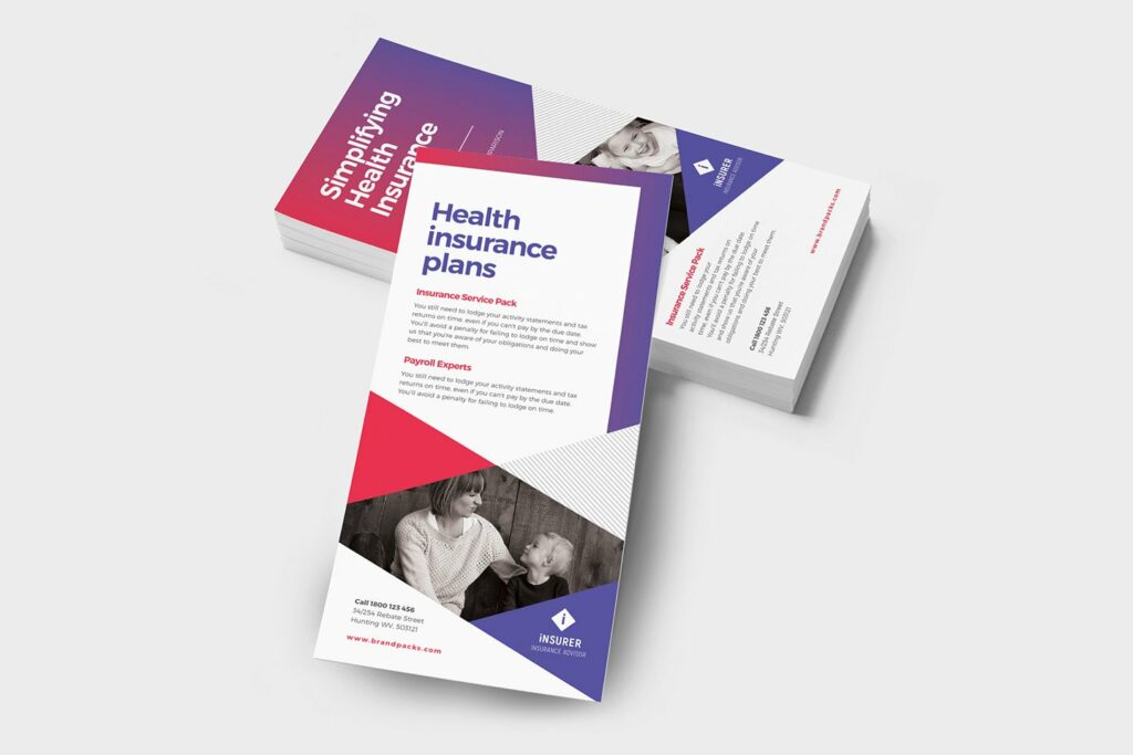 Modern Corporate DL Rack Card – MasterBundles