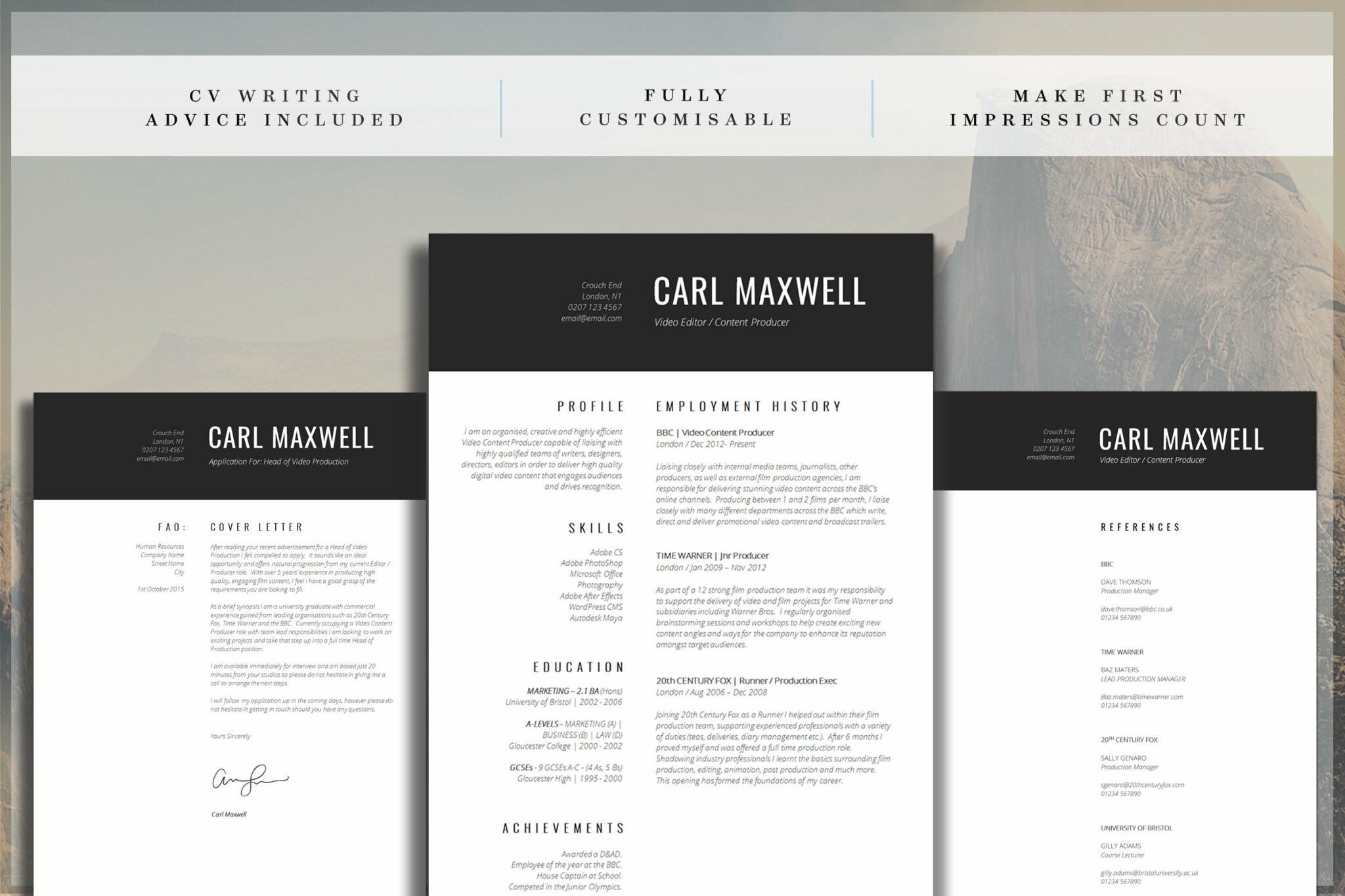 Modern Resume Template – MasterBundles