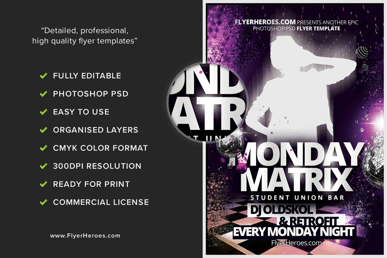 Monday Matrix Flyer Template – MasterBundles