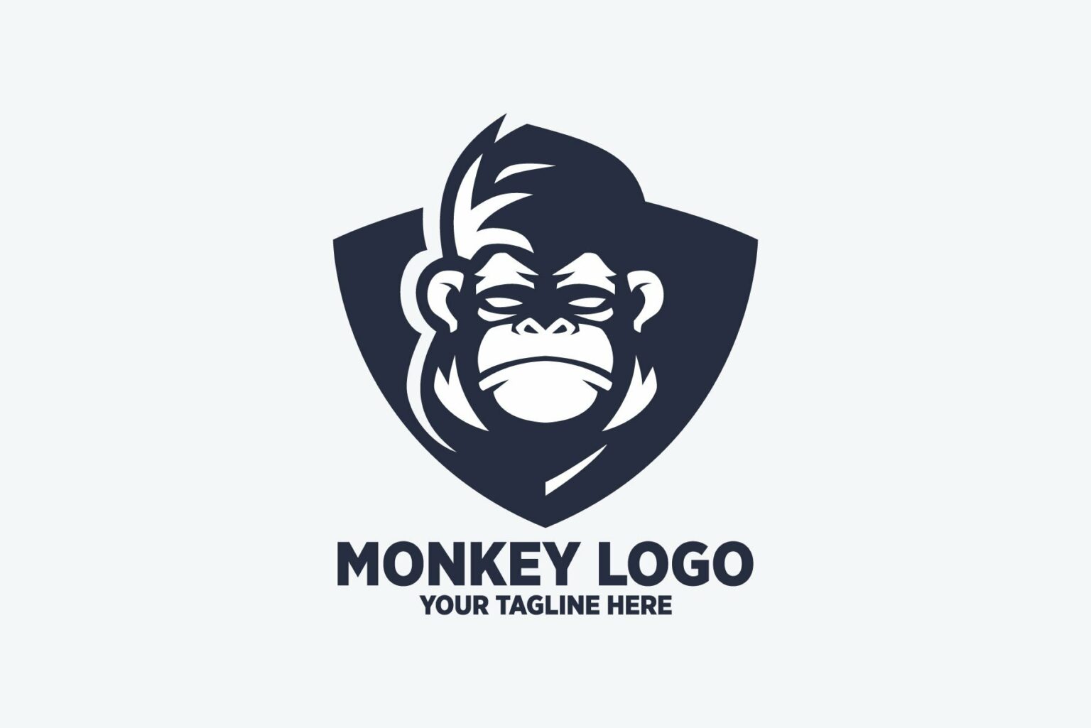 Monkey Shield Logo Design Templates – MasterBundles
