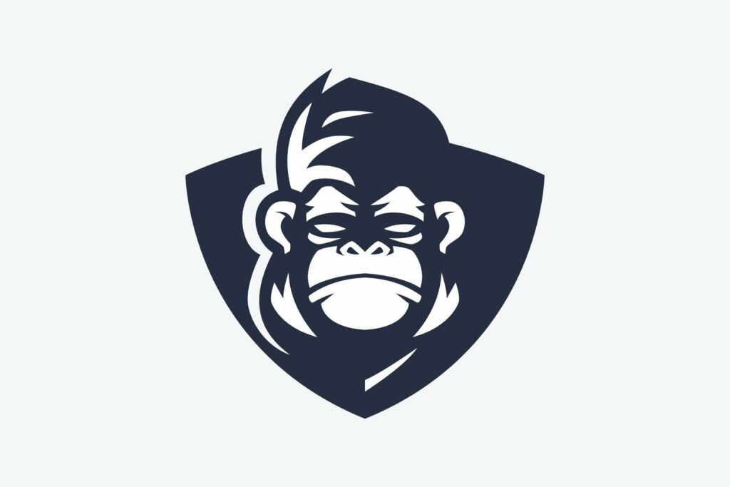 Monkey Shield Logo Design Templates – MasterBundles