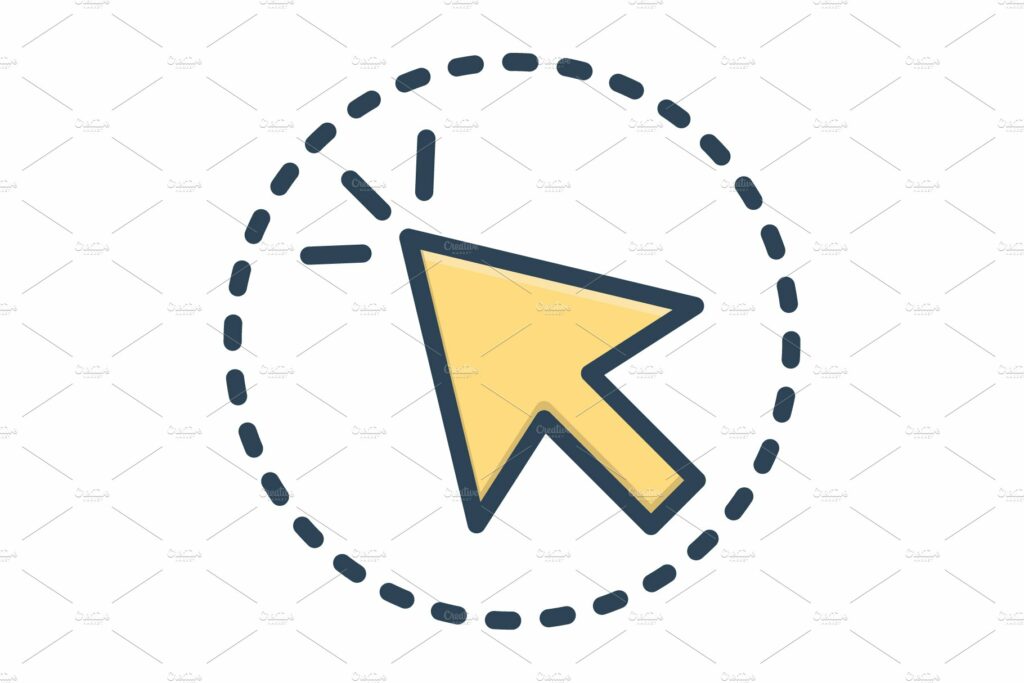 Mouse click color icon – MasterBundles