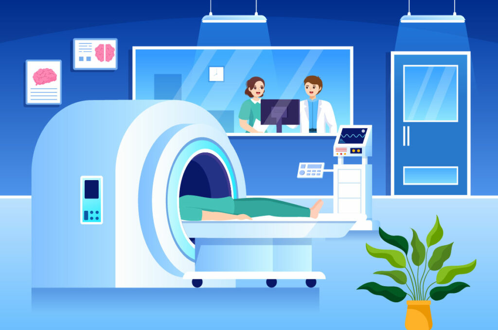 14 MRI or Magnetic Resonance Imaging Illustration - MasterBundles