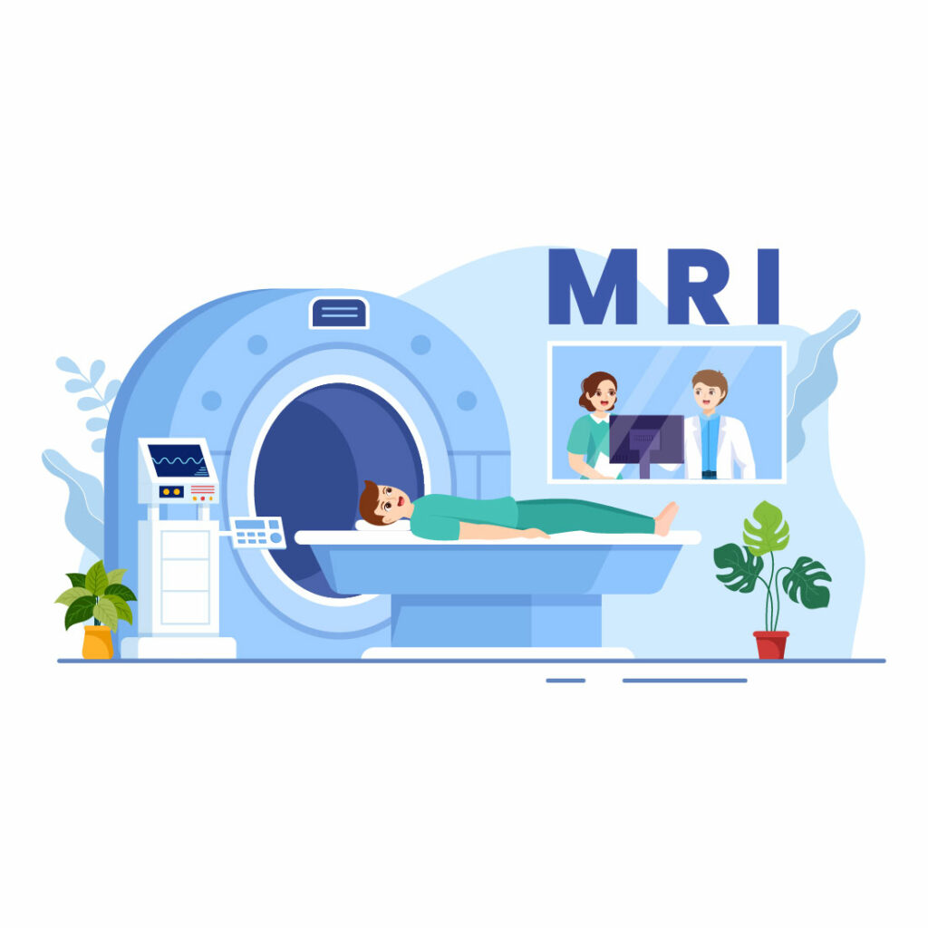 14 MRI or Magnetic Resonance Imaging Illustration - MasterBundles